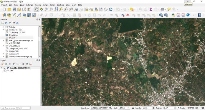Forest GIS: Xem ảnh Sentinel-2 theo ngày trên QGIS - Forest GIS